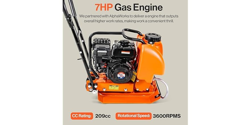 SuperHandy Plate Compactor with Water Tank