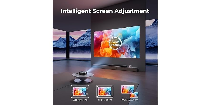 ELEPHAS W1K 4K Projector with Wifi and Bluetooth