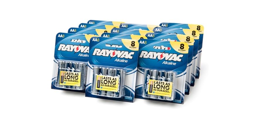 Rayovac AA Alkaline Batteries - 96 Pack
