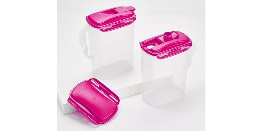 LocknLock Set of (2) 1-Gallon Pitchers w/Lid