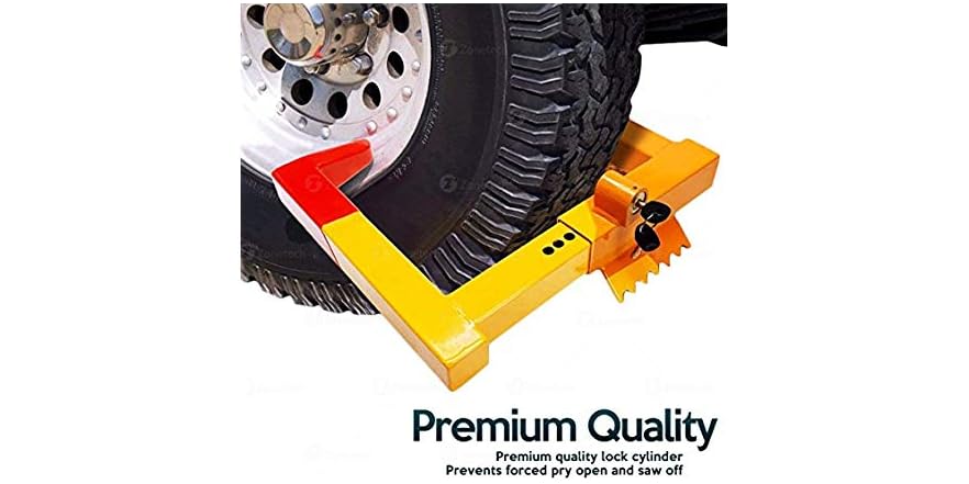 Zone Tech Security Tire Lock Clamp Boot Tire Claw
