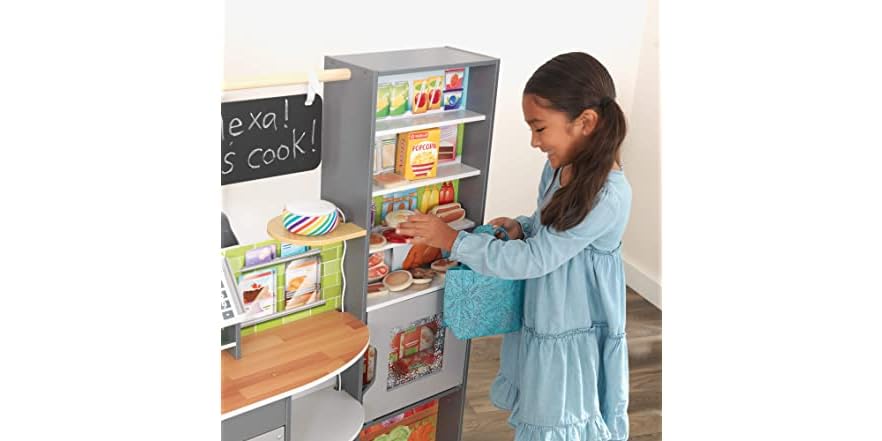 KidKraft Alexa-Enabled 2-in-1 Wooden Kitchen
