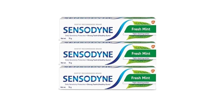 3 or 6-Pk Sensodyne Fresh Mint Toothpaste