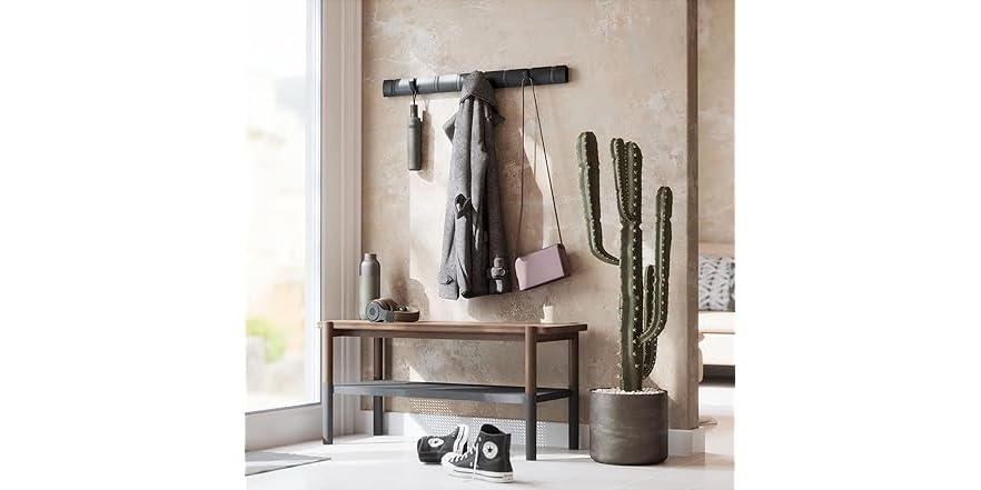 Umbra Flip Wall Hook Rack Black
