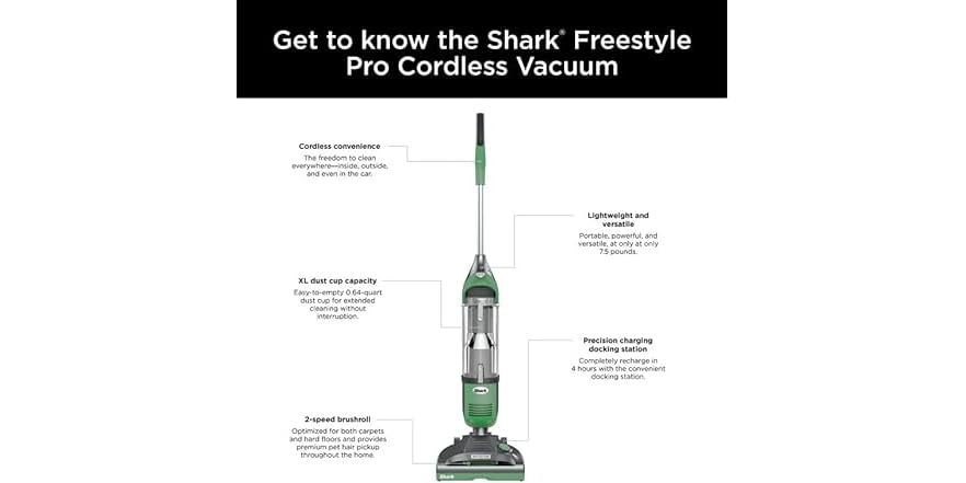 SHARK SV1106 Shark Navigator Freestyle Stick Vacuum (Open Box)