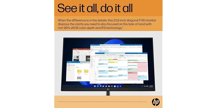 HP 23.8" FHD Monitor | E24 G5