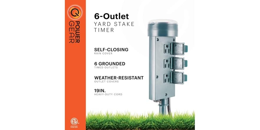 Power Gear 6-Outlet Yard Stake Timer