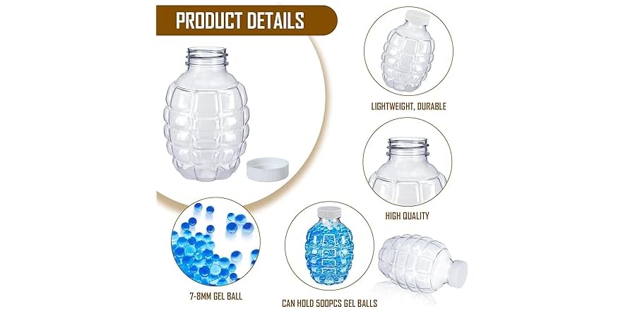 12 Pcs Water Gel Bead Subpackage Bottle