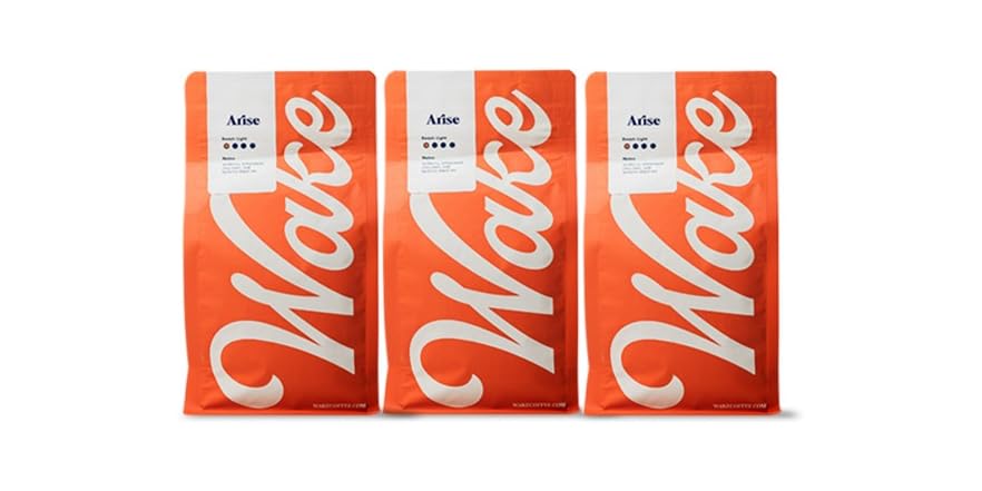 Wake Coffee Whole Bean Roasters Arise Roast 3 Pack