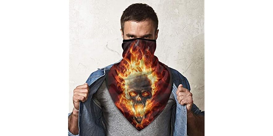 Chaoxi Flame Skull Balaclava Mask