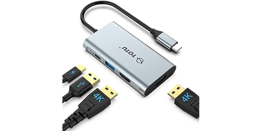 TOTU Docking Station, USB C Hub, 4 in 1