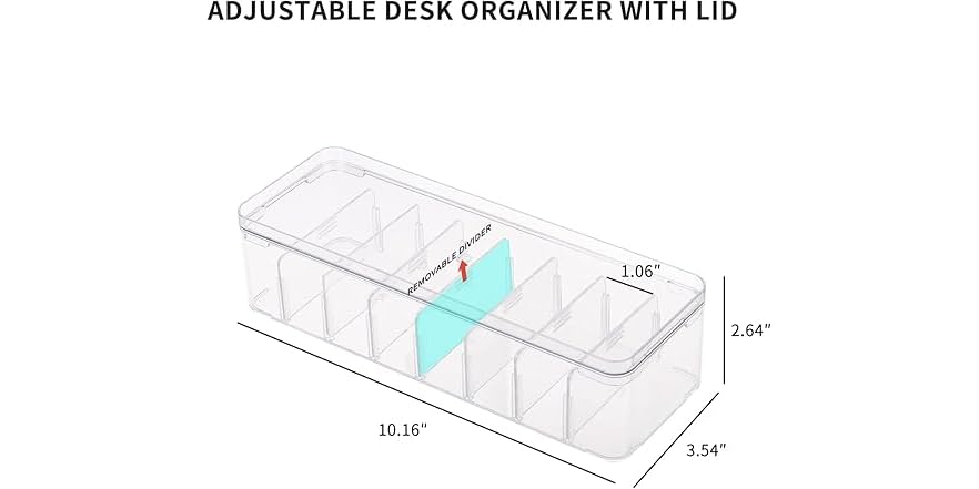 Cable Organizer Box with Lid 2 Pack