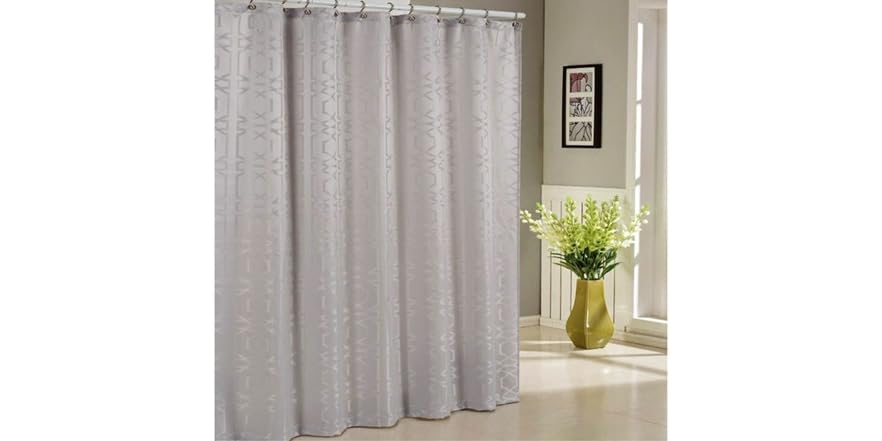 Kempsey Jacquard Shower Curtain-4 Colors