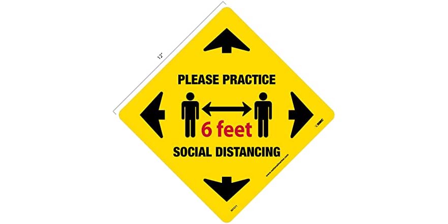Practice Social Distancing Sign