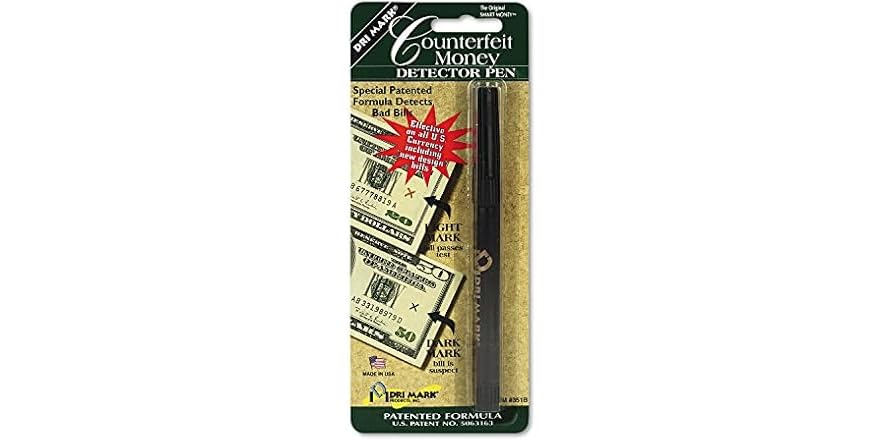 Dri Mark Bill Detector Marker Pen