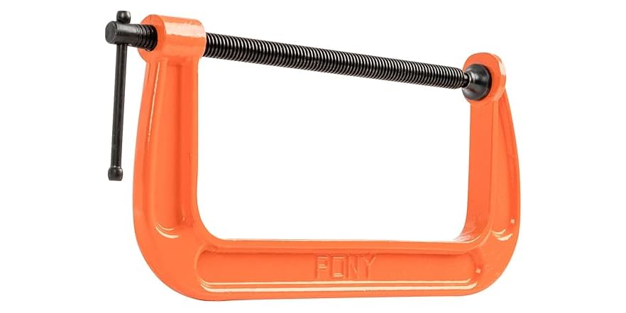 PONY Pony Jorgensen 2680 8-Inch C-Clamp, Orange