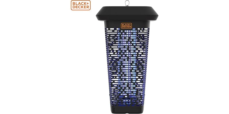 BLACK+DECKER 2 Acre Bug Zapper & Fly Trap-Mosquito Repellent