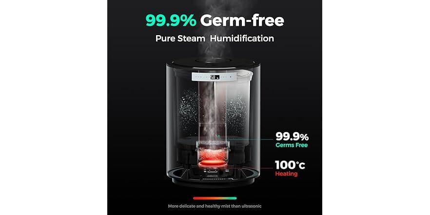 Humidifiers for Large Room, Y&O 10L(2.64Gal) Steam Whole House ...