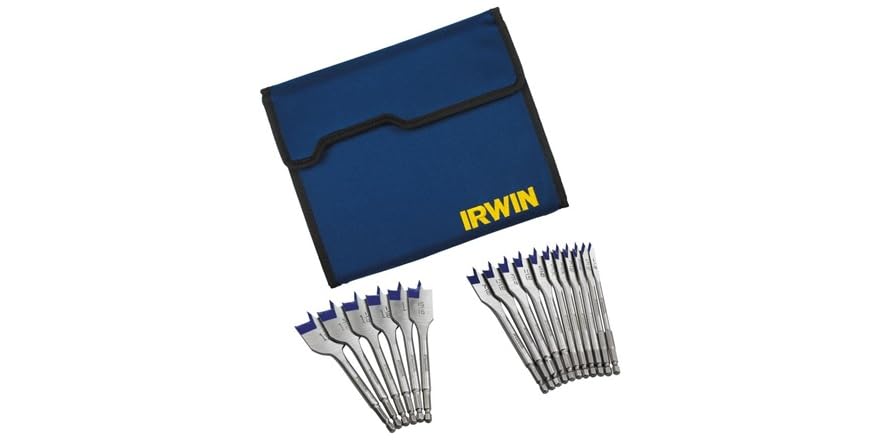Irwin SPEEDBOR Spade Bit Set with Case