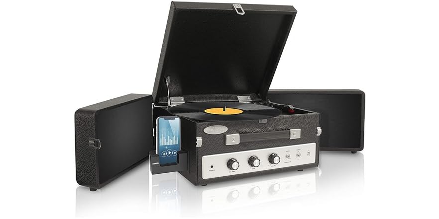 Pyle Classic Turntable Record Player
