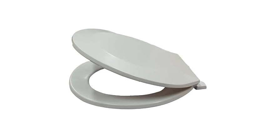 J&V TEXTILES Elongated Bevel Toilet Seat