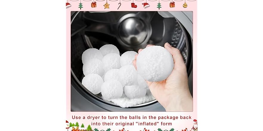 48 Pcs Christmas Snowball Fun Set