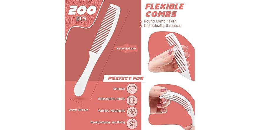 200 Pcs Disposable Combs