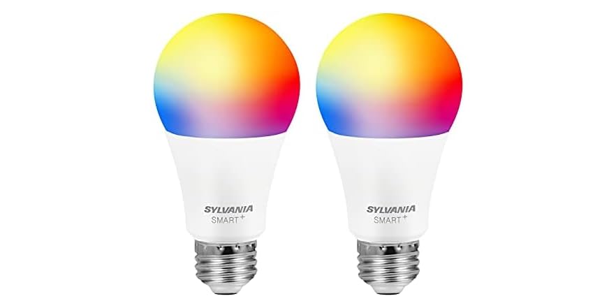 SYLVANIA Mesh LED Smart Light Bulb, 2 Pack