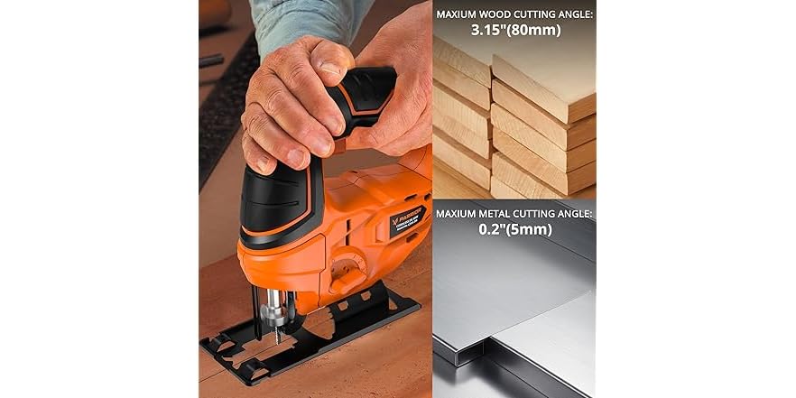 PARRIOR USPRJS01 20VCordless Jig Saw Kit