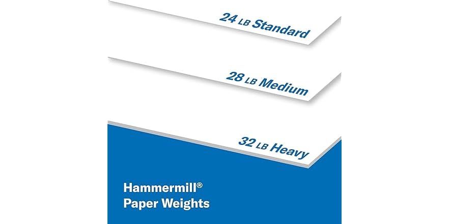 Hammermill Printer Paper 8.5 x 11-1 Ream (500 Sheets)