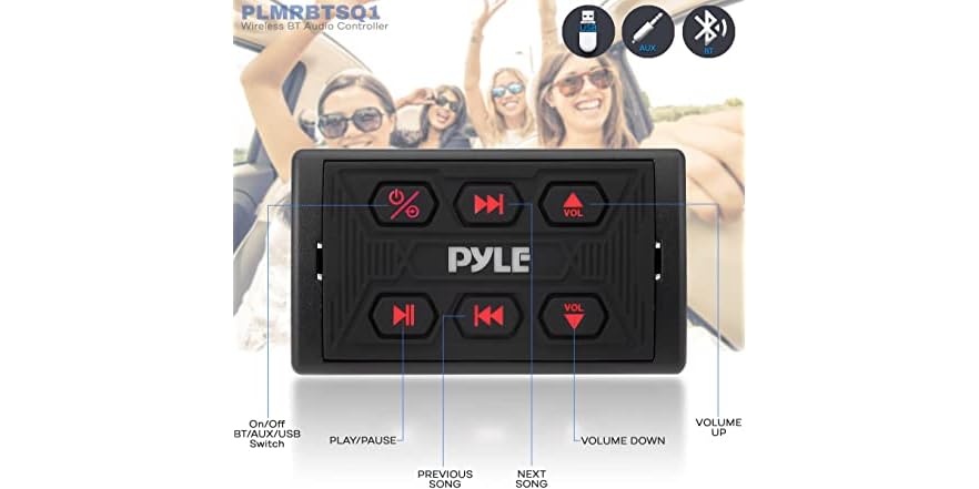 Wireless Bluetooth Audio Controller for Vehicles