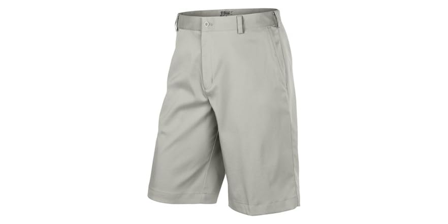 Flat Front Tech Shorts - Light Bone