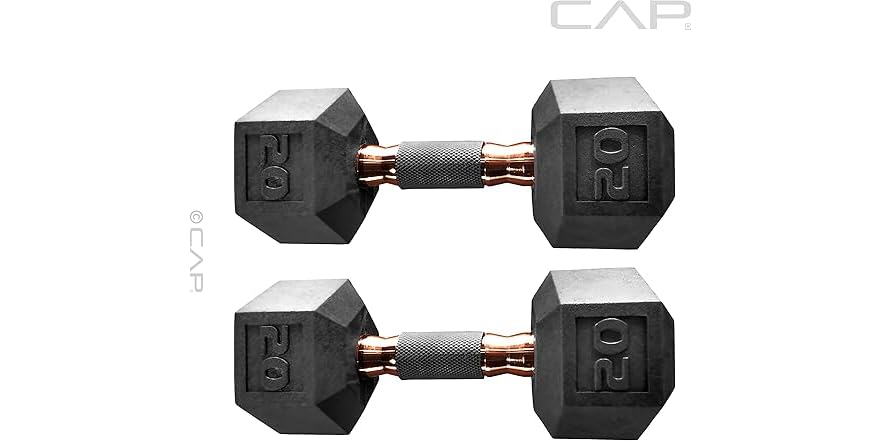 CAP Barbell 50 lb Dumbbell Set, 25 lb x 2
