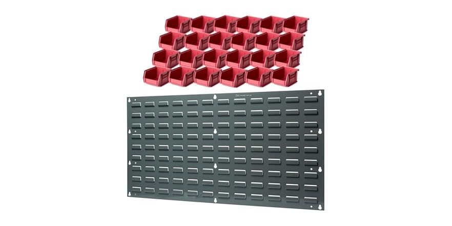 Storage Bin + Louvered Panel - Choose Your Size