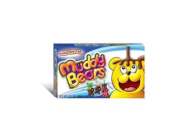 Muddy Bears Chocolate Covered Gummi Bear, 12 Pack