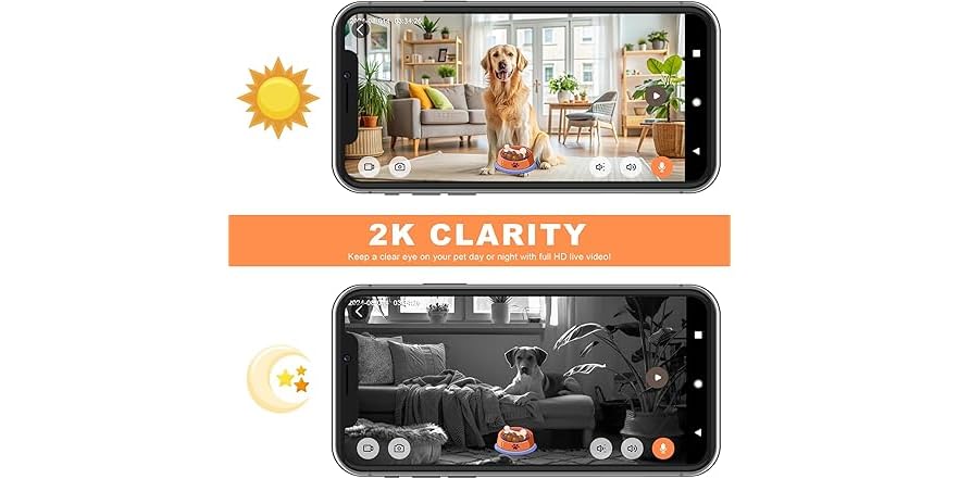 Fexfor 2K Pet Security Camera (Open Box)