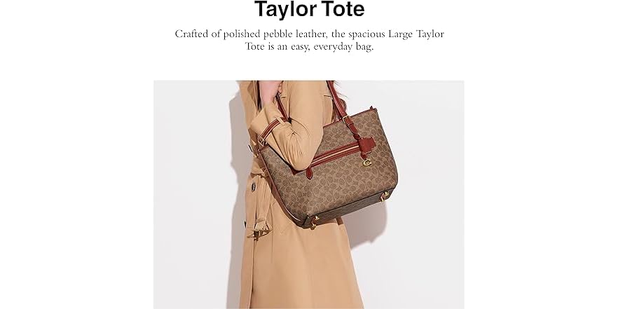 Coach Coated Canvas Signature Taylor Tote