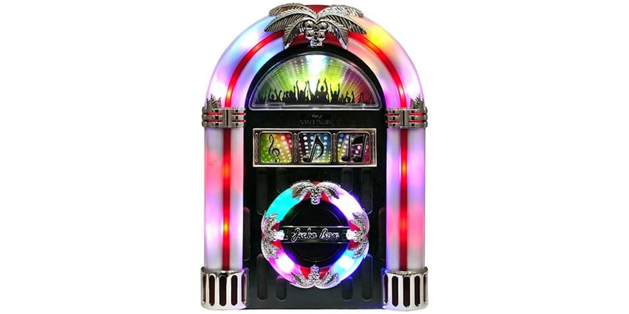 Retro Tabletop Radio Jukebox with USB & MP3