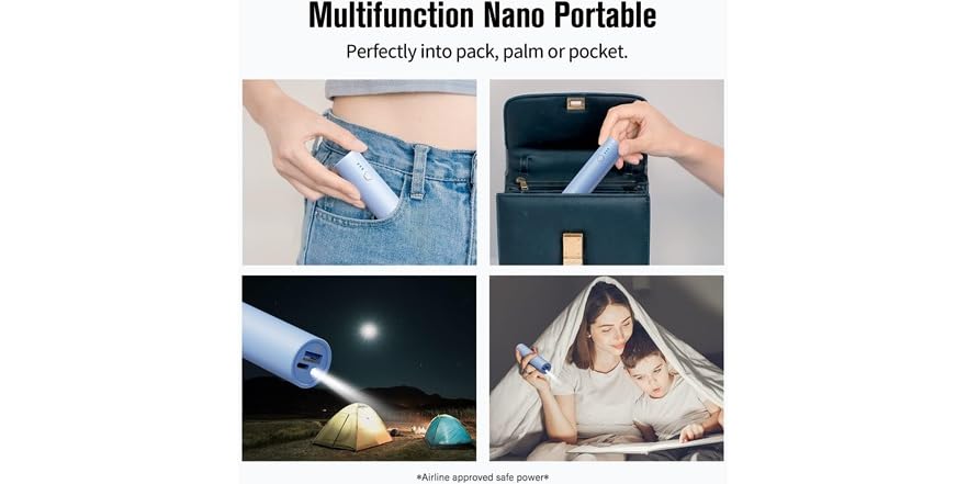 Portable 5000mAh Power Bank 2 Pack