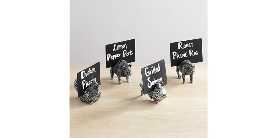 Card Holder, POLYRESIN, Pig