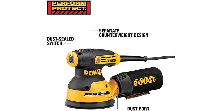 DEWALT DWE6423K Random Orbit Sander, 5-Inch