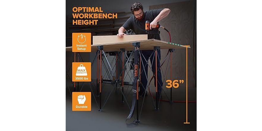 BORA Centipede CT10 36in Tall Portable Workbench