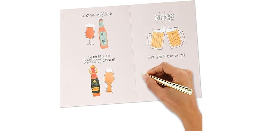 Hallmark Funny Beer Birthday Card