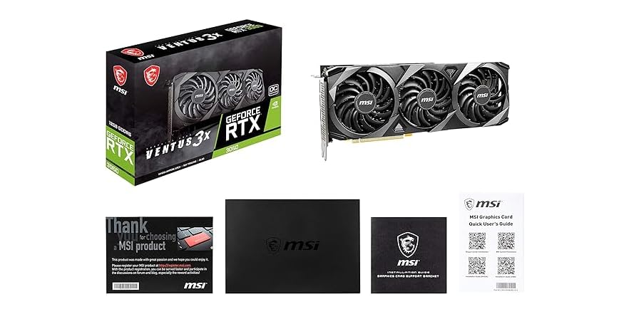 MSI GeForce RTX 3060 VENTUS 3X 12G (Open Box)