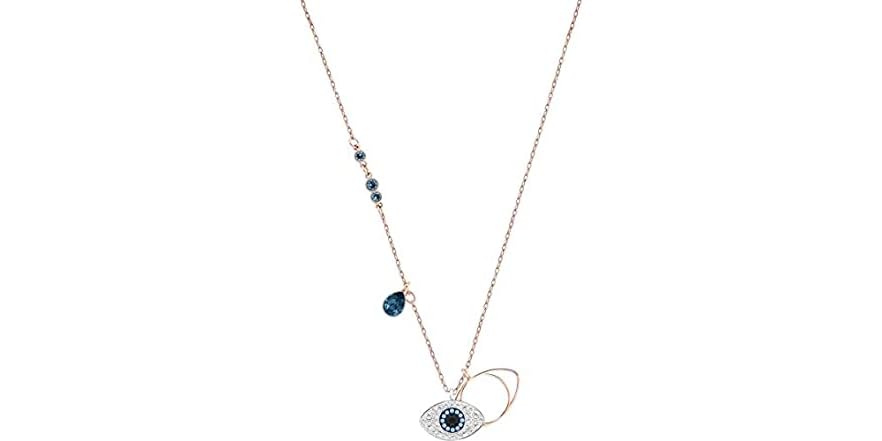 Swarovski Duo Evil Eye Pendant - Gold