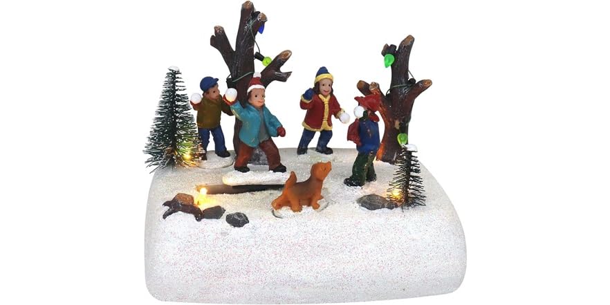 Christmas Village Snowball Fight