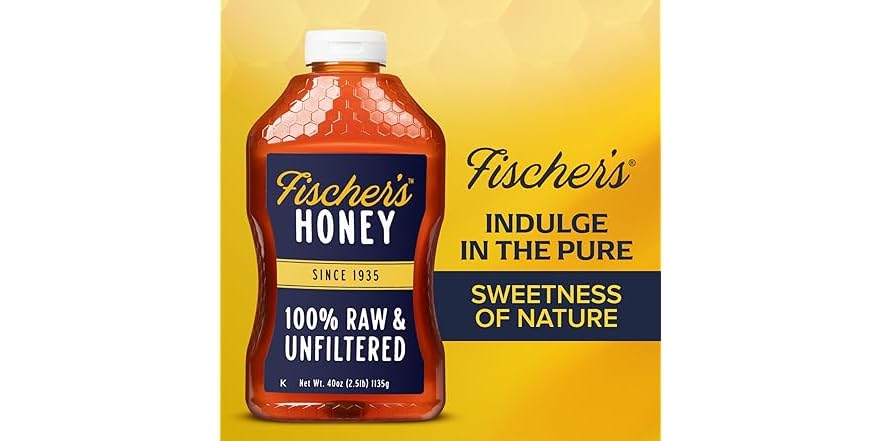 Raw Honey 40 oz – Fischer's 100% Pure Unfiltered