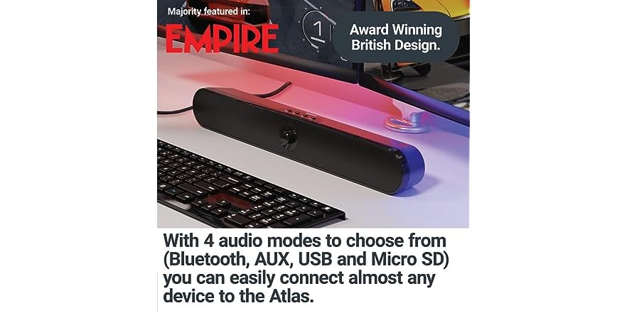 Majority Atlas Portable Bluetooth Soundbar