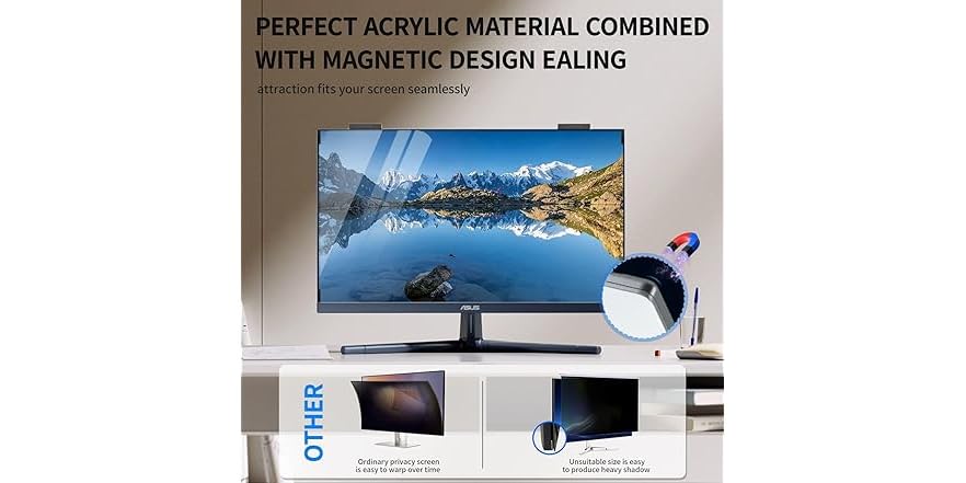 24in Magnetic Computer Privacy Screen