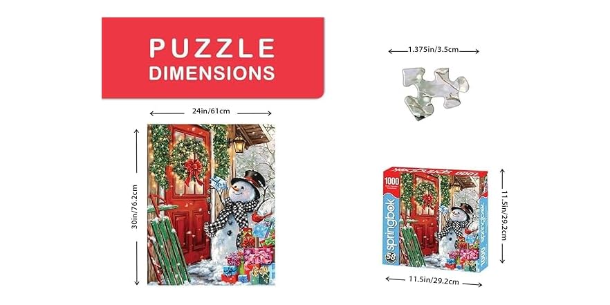 Springbok Delivering Gifts 1000 Piece Puzzle